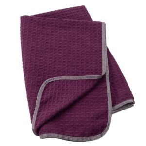 viking microfiber towel, waffle weave car drying towel, premium, soft and super absorbent, towel for car detailing kit, purple, 28 inch x 36 inch, 1 pack