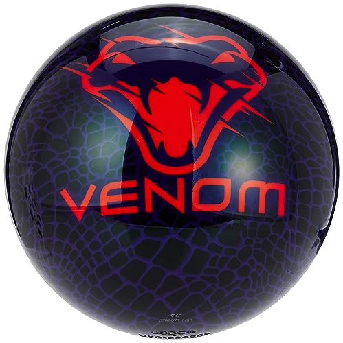 On The Ball Bowling Motiv Venom Spare Bowling Ball - Purple/Orange 12lbs