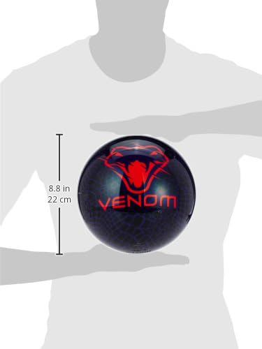 On The Ball Bowling Motiv Venom Spare Bowling Ball - Purple/Orange 12lbs