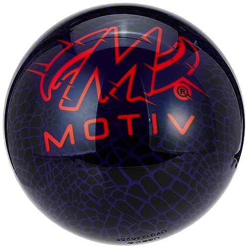 On The Ball Bowling Motiv Venom Spare Bowling Ball - Purple/Orange 12lbs