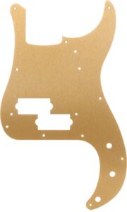 fender 57 precision bass - (10-hole) gold anodized, 1-ply