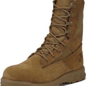 Belleville 510 MEF 8 Inch Ultralight Marine Corps Combat Boots for Men (EGA) - Certified USMC Coyote Brown Leather with High Traction Vibram Outsole, Berry Compliant, Coyote - 9 W