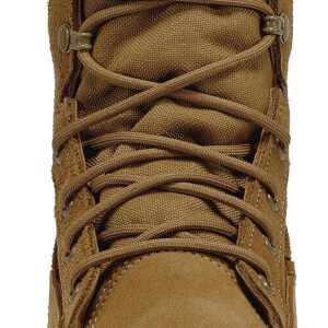 Belleville 510 MEF 8 Inch Ultralight Marine Corps Combat Boots for Men (EGA) - Certified USMC Coyote Brown Leather with High Traction Vibram Outsole, Berry Compliant, Coyote - 9 W