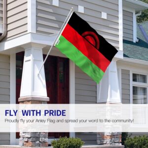 ANLEY Fly Breeze 3x5 Feet Malawi flag - Vivid Color and Fade Proof - Canvas Header and Double Stitched - Malawian Flags Polyester with Brass Grommets 3 X 5 Ft