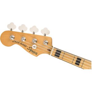 Squier Classic Vibe 70s Jazz Bass, Black, Left-Handed, Maple Fingerboard