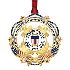 beacon design 62713 patriotic united states coast guard 1790 hanging ornament…