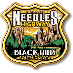 needles highway black hills south dakota magnet by classic magnets, 2.9" x 3", collectible souvenirs made in the usa