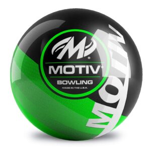 on the ball bowling motiv velocity spare bowling ball - black/lime 16lbs