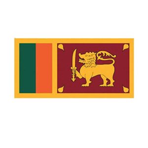 sri lankan flag sticker decal vinyl sri lanka lka lk bumper sticker vinyl sticker car truck decal 5"