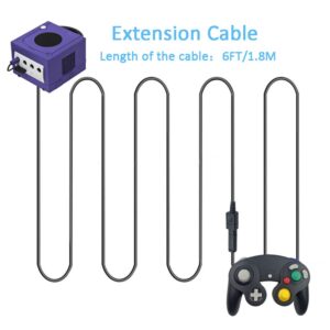 Ssgamer 4X 6ft Wii/Gamecube Extension Cables for Nintendo Wii Gamecube GCN (4 Pack)