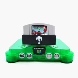 Collector Craft, Black, N64 Compatible Cartridge Holder, N64 Game Tray, Holds 10 Games, Organization, Retro Video Game Collection, Works with Nintendo 64 NTSC and PAL Cartridges