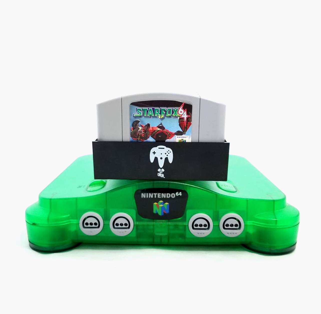 Collector Craft, Black, N64 Compatible Cartridge Holder, N64 Game Tray, Holds 10 Games, Organization, Retro Video Game Collection, Works with Nintendo 64 NTSC and PAL Cartridges