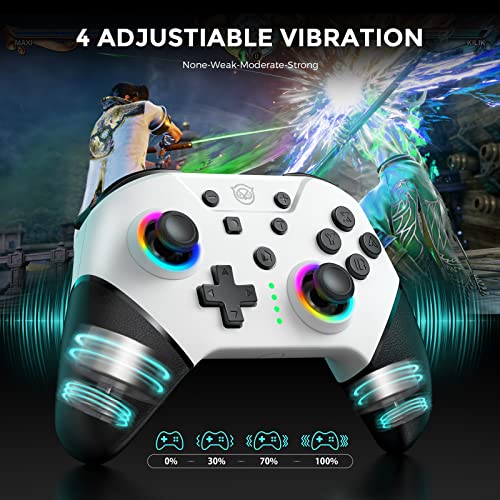 NYXI Chaos Pro controlle with Hall Joystick, switch pro controller wireless for Nintendo Switch/Lite/OLED, Hall Effect Controller with RGB Light, Programmable, Turbo, Vibration, Wake Up