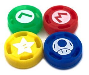 silicone non-slip cap case thumb grips cover analog thumb stick joystick button cap handle button caps for switch joy-con (a) 1