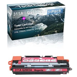 1-pack (magenta) compatible high capacity 308a 311a | q2683a toner cartridge use for hp 3700 3700dn 3700dtn 3700n printer