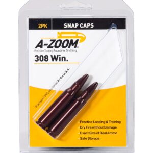 A-Zoom, Rifle Metal Snap Caps, 308 Winchester, Per 2, Red (12228)