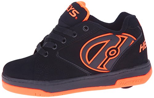 Heelys Kids Propel Skate Shoe, Black/Orange, 5