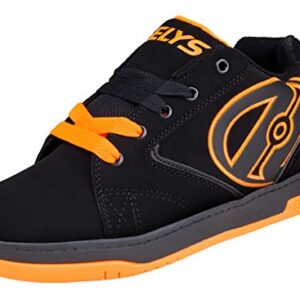 Heelys Kids Propel Skate Shoe, Black/Orange, 5