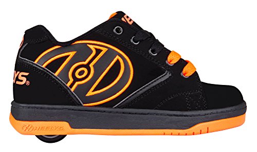 Heelys Kids Propel Skate Shoe, Black/Orange, 5