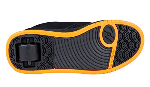 Heelys Kids Propel Skate Shoe, Black/Orange, 5