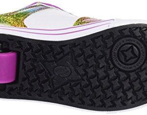 HEELYS Motion Plus (Little Kid/Big Kid/Adult) White/Rainbow/Hot Pink 3 Little Kid M