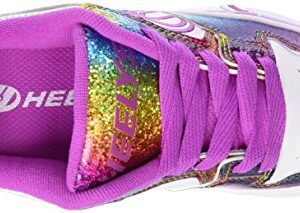 HEELYS Motion Plus (Little Kid/Big Kid/Adult) White/Rainbow/Hot Pink 3 Little Kid M