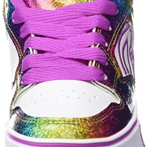 HEELYS Motion Plus (Little Kid/Big Kid/Adult) White/Rainbow/Hot Pink 3 Little Kid M