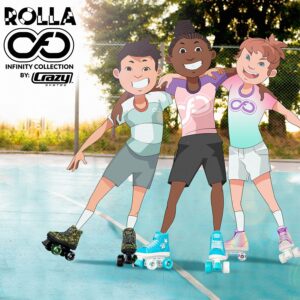 Crazy Skates Rolla Roller Skates for Boys and Girls - Sneaker-Style Kids Quad Skates Camo (Size: Mens 3 / Womens 3)