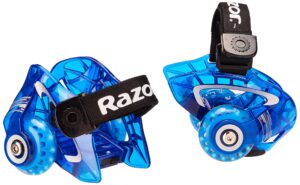 razor jetts dlx heel wheels - blue