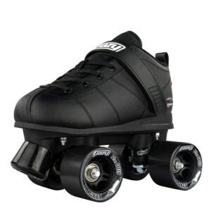 crazy skates rocket roller skates - quad skates for men and women - black (size: mens 10 / womens 11)