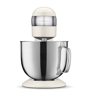 Cuisinart SMD-50CRM Precision Pro 5.5-Quart Digital Stand Mixer with 12-Speeds, 3 Preprogrammed Food Prep Settings, Mixing Bowl, Chef's Whisk, Flat Mixing Paddle, Dough Hook, and Splash Guard, Cream