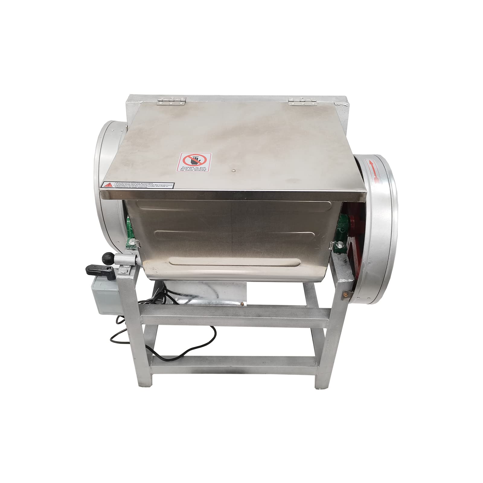 TECHTONGDA Commercial Dough Mixer 15KG Electric Stand Mixer Dough Kneading Machine Heavy-Duty Pizza Dough Mixer with 15.5 x 12 x 14inch Bowl Size and 90 Degree Tilt for Schools Bakeries Pizzerias 110V