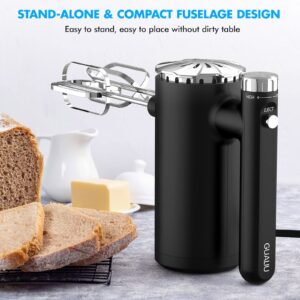 Hand Mixer Electric, Mixer Electric Continuously Variable Speed Control Mixers Kitchen Handheld, Eject Button / 5 Stainless Steel Accessories/Turbo Boost/Self-Control Speed for Baking Cake Egg Cream