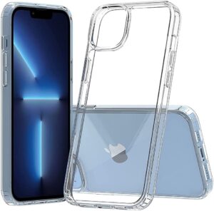 iphone 14 pro clear case. transparent hybrid acrylic protective cover phone cases for iphone 14 pro. screen size (6.1) iphone clear case