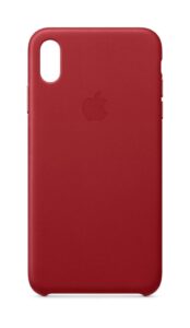 apple iphone xs max leather case - (product) red