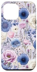 iphone 14 pro max case cute flower printed flower cover for men women phone case