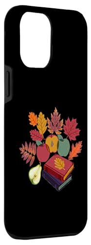 iPhone 14 Pro Max Thanksgiving Autumn Leaves Fall Season Apples Pear Books Case