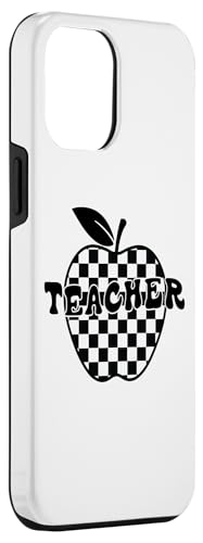 iPhone 14 Pro Max Back To School Checkered Apple Teacher Checkerboard teacher Case