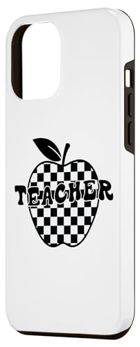 iPhone 14 Pro Max Back To School Checkered Apple Teacher Checkerboard teacher Case