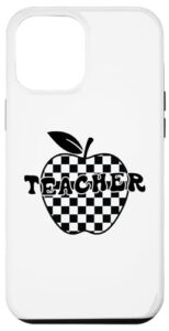 iphone 14 pro max back to school checkered apple teacher checkerboard teacher case