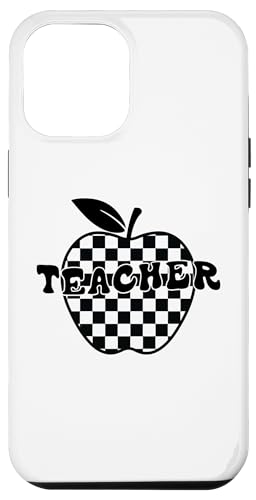 iPhone 14 Pro Max Back To School Checkered Apple Teacher Checkerboard teacher Case