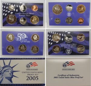 2005 united states mint proof set original government packaging proof