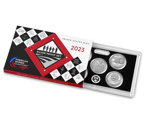 2023 S 2023 S Silver Quarter Proof Set 5 Coin DCAM US Mint 23WS With Box and COA Quarter US Mint Proof