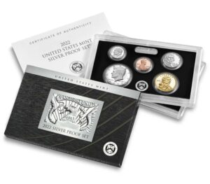 2022 s us mint silver proof set 22rh complete various us mint proof