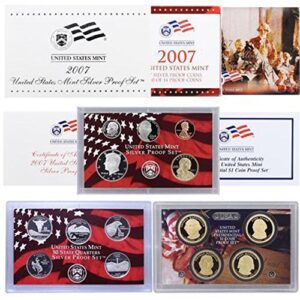 2007 s us mint silver proof set ogp