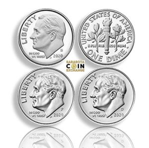 2020 various mint marks roosevelt dime update set proof