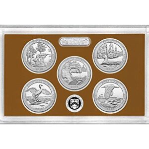 2018 S America the Beautiful 2018 S Quarter Proof Set Clad 5 Coin Set No Box or COA PF