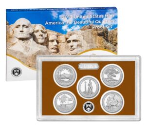 2013 america the beautiful 2013 s proof set atb quarters proof set complete very good