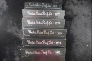 s mint proof set 1973-s through 1978-s proof sets 6 sets