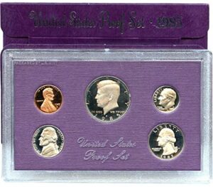 1993 s us 5 piece set proof in original packaging from us mint proof